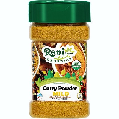 Organic Curry Powder Hot, Indian 9-spice Blend - 16oz (1lb) - Rani ...