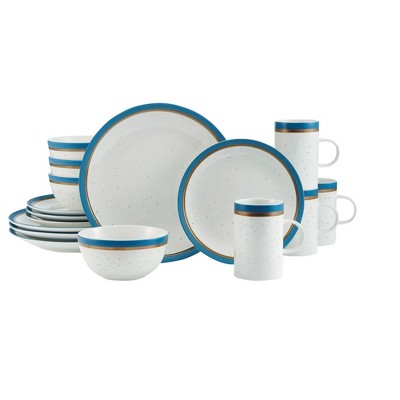 Pfaltzgraff Ezra Speckled 16 Piece Dinnerware Set, Service For 4, Color ...