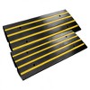 48 Inch Rubber Curb Ramps for Driveway, 2 Pack Heavy Duty Low Profile ...