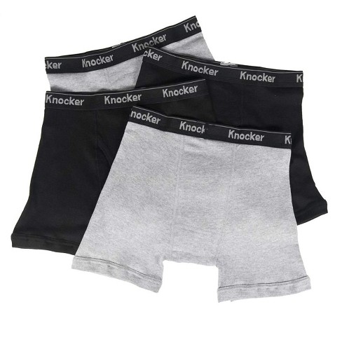 Knocker Men's 100% Plush Waistband Classic Style Cotton Underwears ...