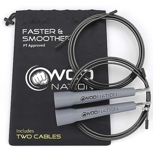 Wod Nation Adjustable Speed Jump Rope For Men, Women & Children ...