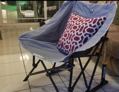 Gci Outdoor Pod Rocker Foldable Rocking Camp Chair - Charcoal : Target