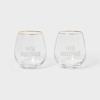 4pc Glass Drinkware Set Clear - Threshold™ Designed With Studio Mcgee ...