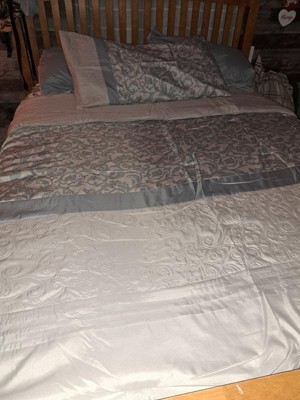 8pc King Casey Embroidered Comforter Set Neutral - 510 Design : Target