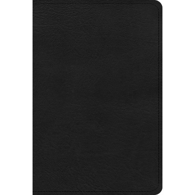 Csb Large Print Compact Reference Bible, Black Leathertouch - By Csb ...