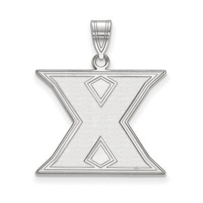 Black Bow Jewelry 14k White Gold Xavier Musketeers Ncaa Large Pendant ...