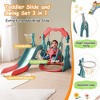 Toddler Slide And Swing Set 3 In 1, Freestanding Climber Swing Slide ...