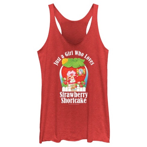Women's Strawberry Shortcake Loving Berry Racerback Tank Top : Target