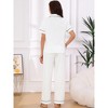INSPIRE CHIC Women's 2 Pcs Sleepwear Button Down Short Sleeve Top and ...