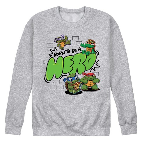 Men's - Teenage Mutant Ninja Turtles Mutant Mayhem - Born To Be A Hero Graphic Fleece Sweatshirt ...