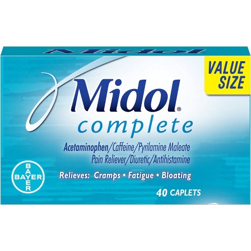 Midol Menstrual Symptom Relief Tablets - Acetaminophen - 40ct : Target