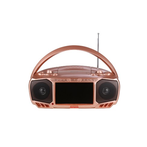 Portable Media Boombox Speaker With A 7" Lcd Screen Dvd/cd/mp3 : Target