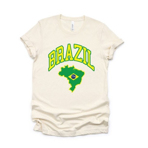 Simply Sage Market Women's Brazil Map Short Sleeve Graphic Tee - M ...