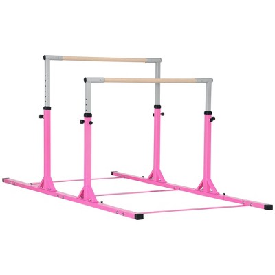 Qaba Double Horizontal Bars, Junior Gymnastic Training Parallel Bars ...