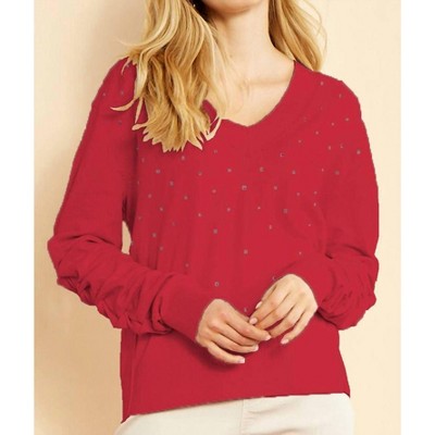 Women's Relaxed Glam Sweater - Nic + Zoe L : Target