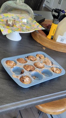 12ct Silicone Muffin Pan Blue - Figmint™ : Target