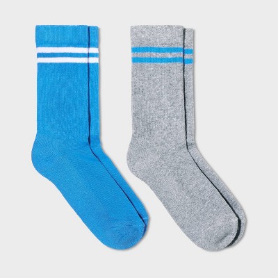 Women's Lightweight Ribbed Striped 3pk Crew Socks - Universal Thread™ 4 ...