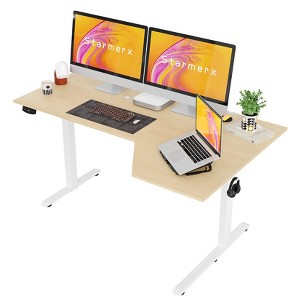L‑Shaped Electric Standing Desk – Height Adjustable 59"x35" Sit‑Stand ...