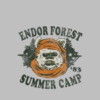 Women's Star Wars Ewok Summer Camp Scoop Neck : Target
