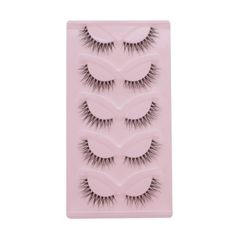 Unique Bargains 5d False Eyelashes Black 5 Pairs T08 : Target