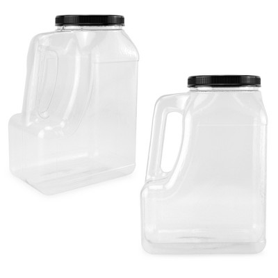 Cornucopia Brands Clear Plastic Gallon Jar W/ Handle And Airtight Lid ...