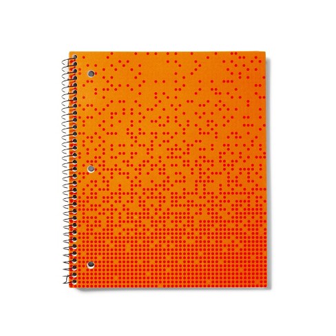 1 Subject Wide Ruled Spiral Notebook Orange - Up&up™: Single Subject, 3 ...