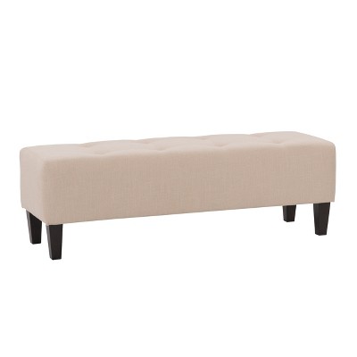 Rosewell Button Tufted Fabric Accent Bench - Corliving : Target