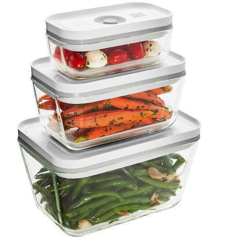 Zwilling Fresh & Save 3-pc Glass Vacuum Food Storage Container : Target