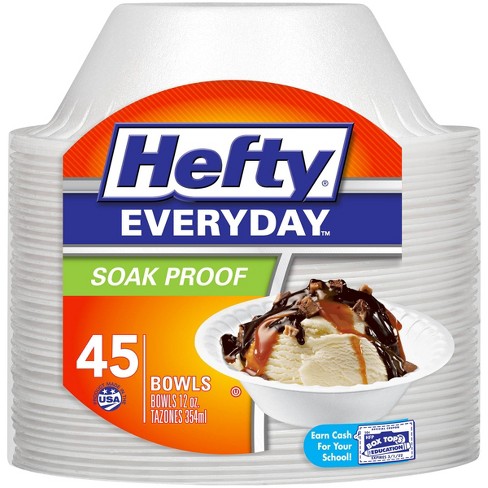 Hefty Foam Disposable Bowl - 45ct/12oz : Target