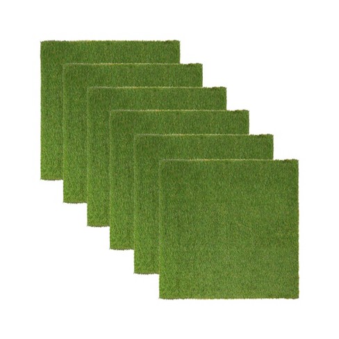 Artificial Grass Synthetic Lawn Indoor/ Outdoor Turf Area Rug Set Of 6 ...