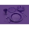 Exquisite Bulk 7 Inches Purple Disposable Plastic Plate - 100 Count ...