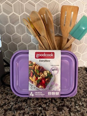 Goodcook Everyware Rectangle 4 Cups Food Storage Container - 3pk : Target