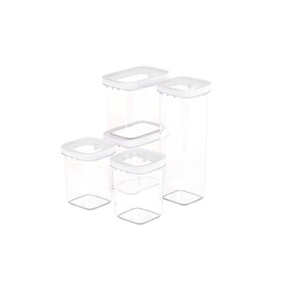 Tupperware 9pc One Touch Seal Food Storage Container Set Clear/black ...