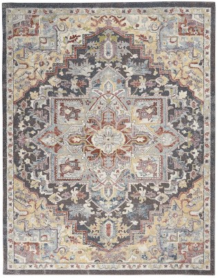 Nourison Juniper Jpr04 Indoor Only Area Rug - Charcoal Multi 7'10" X 9 ...