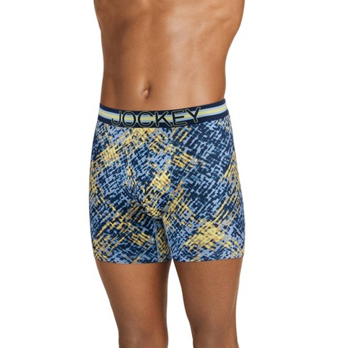 Jockey Men's Sport Stability Pouch Microfiber 6" Boxer Brief 2xl Glitch ...