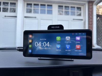 Rexing Wireless Apple Carplay And Android Auto Display With 4k Dash Cam ...