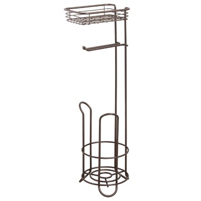 Classico Roll Stand Plus With Shelf Bronze - Idesign : Target