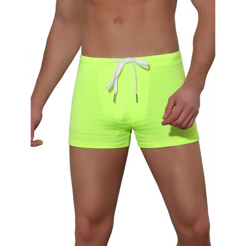 Lars Amadeus Men's Solid Color Drawstring Waist Summer Beach Pool Swim ...