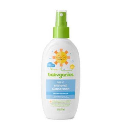Babyganics Mineral-based Baby Sunscreen Spray Spf 50 - 6 Fl Oz : Target