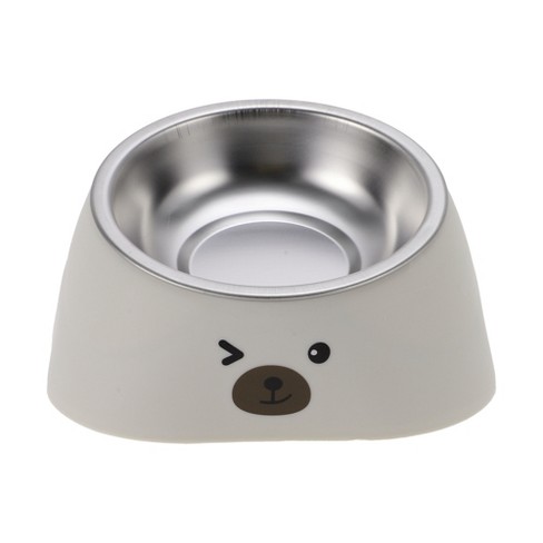 Unique Bargains Durable Dog Bowls Gray 1 Pc : Target