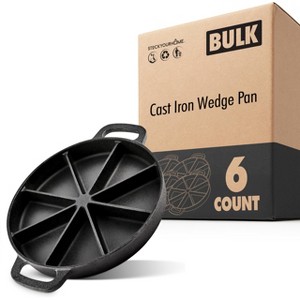 Modern Innovations Classic Non-Stick Cast Iron Wedge Pan (6 Pack) : Target