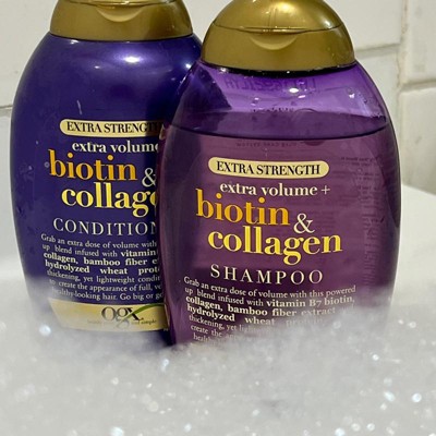 Ogx Biotin & Collagen Extra Strength Volumizing Shampoo For Fine Hair ...