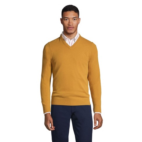Lands' End Men's Fine Gauge Cashmere V-neck Sweater : Target