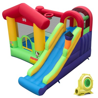 Costway Inflatable Bounce Castle Kids Jumping Bouncer Indoor Outdoor ...