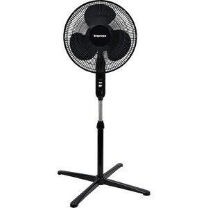 Impress 16-Inch Oscillating Stand Fan, 3-Speeds, Adjustable Height ...