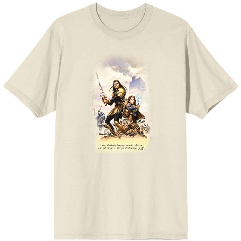Willow Madmartigan & Willow Illustrated Page Men's Natural Crew Neck ...