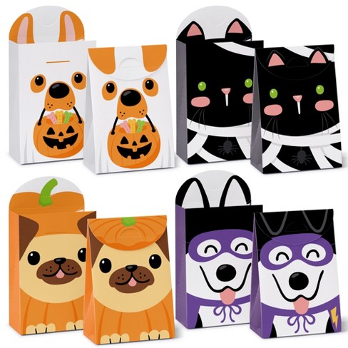 Big Dot Of Happiness Halloween Pets - Assorted Cats And Dogs Gift Favor ...
