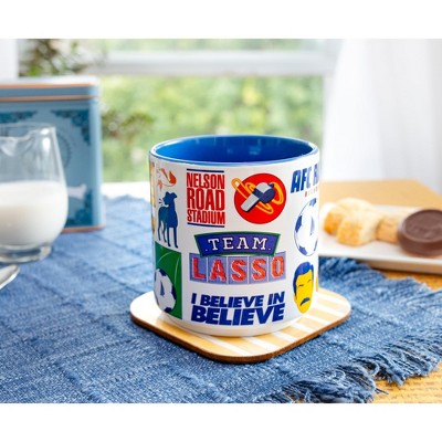 Silver Buffalo Ted Lasso Icons Ceramic Mug | Holds 13 Ounces : Target