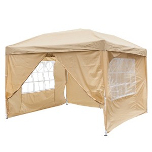 NAYSAYE Waterproof Folding Tent with 2 Doors and 2 Windows for Outdoor ...
