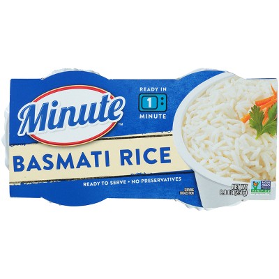 Minute Rice Gluten Free To Serve Basmati Rice Cups - 8.8oz-2ct : Target
